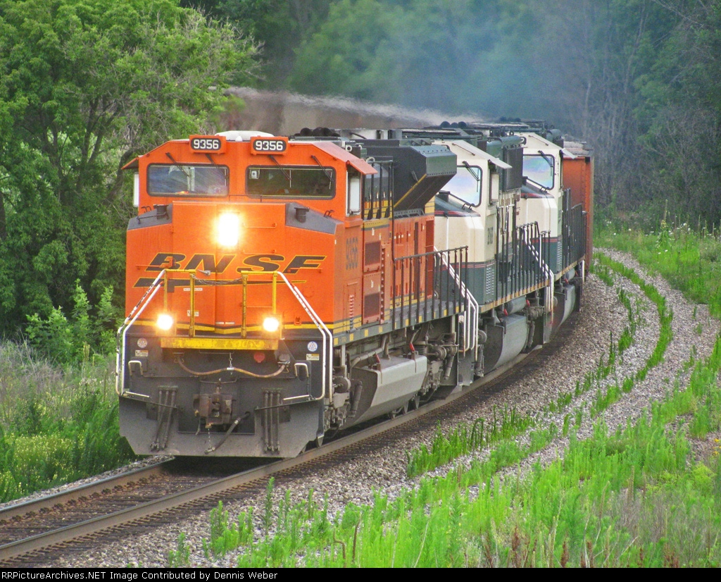 BNSF 9356, CP's River Sub.
